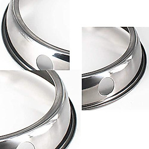 Stainless Steel Wok Ring Wok Rack 7¾-Inch and 9¾-Inch Reversible Size (2)