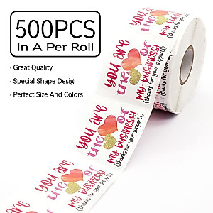 You are The Love of My Business Stickers,Thank You Stickers,Handmade Stickers,Small Shop Stickers,Envelopes Stickers for Small Business, Online Retailers,Handmade Goods,500 Labels Per Roll