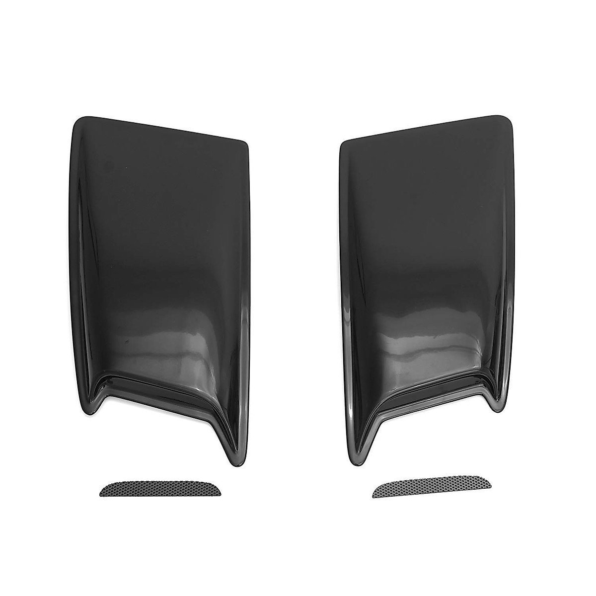 Auto Ventshade AVS 80002 Medium 2-Piece Hood Scoop with Smooth Black Finish