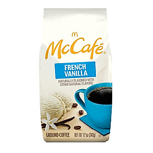 McCafe French Vanilla, Flavored Light Roast Ground Coffee, 12 oz Bag