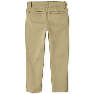 The Children's Place Boys Stretch Skinny Chino Pants,Flax Single,10
