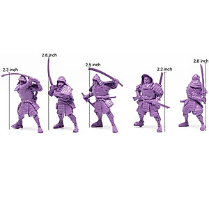 Fantasy Battles DND Action Miniatures Samurai 2 inch 1/32-5 Fantasy Figures Tehnolog Toy Soldiers
