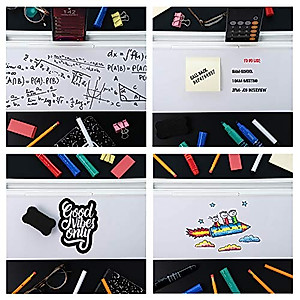 Garood Desktop Dry Erase Board with Storage and iPad/Phone Holder Glass Desk Whiteboard with Eraser Desk Keyboard Accessories