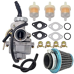 Yooppa 110cc Carburetor for TaoTao 110cc PZ20 Carburetor, Kazuma Baja 50cc 70cc 90cc 110B NST SunL Chinese Quad 4 Stroke ATV 4 Wheeler Go Kart Dirt Bike Honda CRF50F XL75 CRF80F XR50R Carburetor