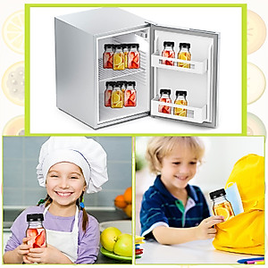 120 Pcs 4 oz Mini Plastic Juice Bottles with Leak Proof Caps Reusable Drink Beverage Containers with Lids Empty Clear Fridge Bottles Bulk for Juice Milk Smoothie Drinking Beverage for Home or Take out