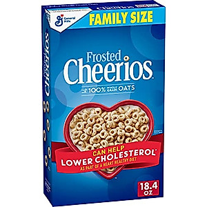 Frosted Cheerios, Heart Healthy Cereal, Family Size, 18.4 OZ