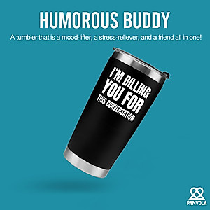 I'm Billing You For This Conversation Lawyer Gifts Vacuum Insulated Tumbler Attorney Law Student Graduation From Coworker Dad Mom Husband Wife With Stainless Steel Straw And Removable Lid (20 oz)
