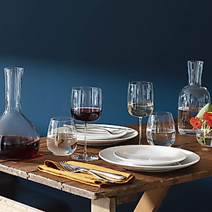 LSA Borough Balloon Glass Set in Clear for Gin, Tonic and Rosé - Drinking Glasses with Generous Bowl and Narrow Stem - 23 oz Drinkware - Pack of 4