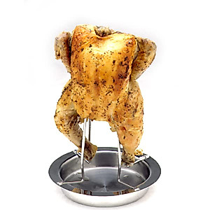Norpro Deluxe Stainless Steel Vertical Meat Poultry Chicken Turkey Roaster, 266