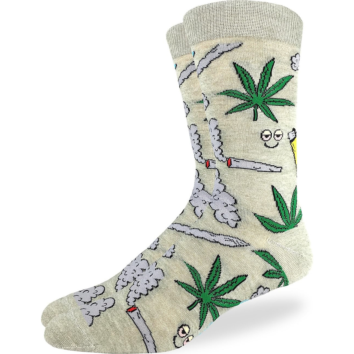 Good Luck Sock Men's Stoned Marijuana Socks, Adult, Shoe Size 7-12