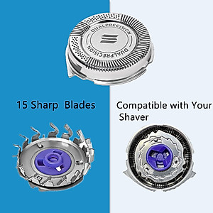 HQ8 Replacement Heads for Philips Norelco Shavers,Comfotcut Blades Fit Philips Shavers Models AT810 AT811 AT814 AT815 AT830 AT875 AT880 PT720 PT724 PT730 HQ6090 HQ8160 etc,3-pack.