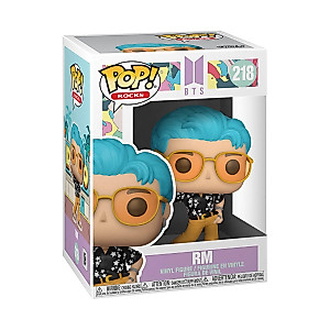 BTS - Dynamite - RM Funko Pop! Vinyl Figure (Bundled with Compatible Pop Box Protector Case), Multicolored, (3.75 inches)