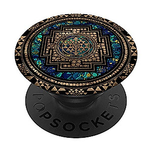 Sri Yantra - Sri Chakra PopSockets PopGrip: Swappable Grip for Phones & Tablets