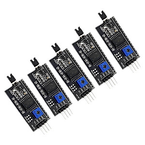 KIRO&SEEU 5pcs 1602 LCD 2004 20x4 i2c LCD Display Adapter IIC//TWI/SPI/I2C Serial Interface Module Shield Compatible with Arduino UNO R3 MEGA2560