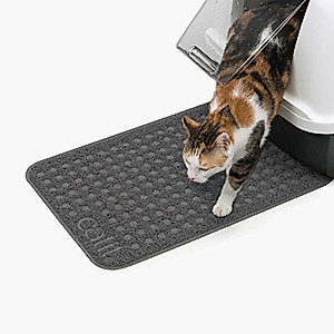 Catit Cat Litter Mat, Rectangle, Small, Grey, 44365