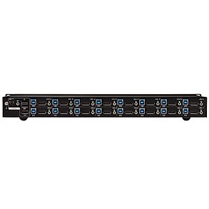 Tripp Lite KVM Switch, 16 Port HDMI USB with Audio and USB Sharing KVM Switch, 1U Rack Mount (B024-HU16)
