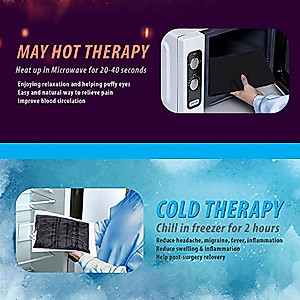 Migraine Ice Head Wrap, Headache Relief Hat for Migraine Ice Hat, Comfortable & Stretchable Ice Cap for Puffy Eyes, Tension, Sinus & Stress Relief