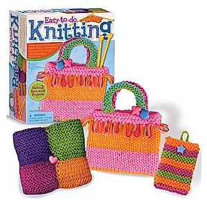 4M Easy to Do Knitting Art, Learn to Knit, Easy to Follow for Boys and Girls Ages 8+