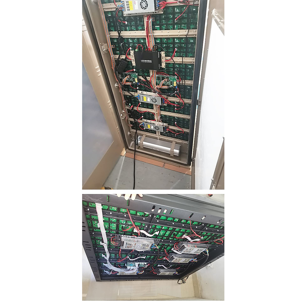 VISUALEDS 10pcs/lot LED Display Module Power Wire Cable 2.5sqm Pure Copper 60cm 1 Divided into 2 Cables for Two LED modules