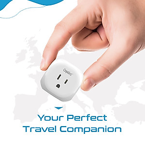 Ceptics Australia, China Travel Adapter - 5 Input with 20W PD-QC 3.1A Dual USB-C and USB - Ultra Compact - Light Weight - USA to Any Type I Countries Such as New Zealand, Argentina and More