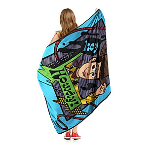 Northwest Toy Story Micro Raschel Throw Blanket, 46" x 60", Pop Art Woody
