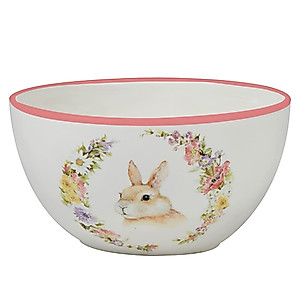 Certified International Easter Garden 26 oz. Ice Cream/Dessert Bowls, Set of 4 Assorted Designs, Multicolored