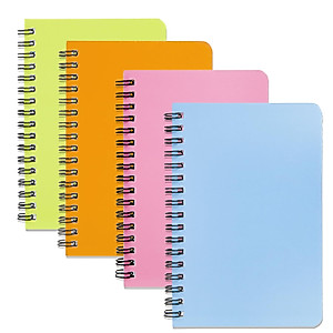 YiHenTiezz Spiral Notebook 4Pack Pocket Notebook 4.2"x 6.1" Pocket Notepad Small Notebook (4Pack Spiral Notebook-2)