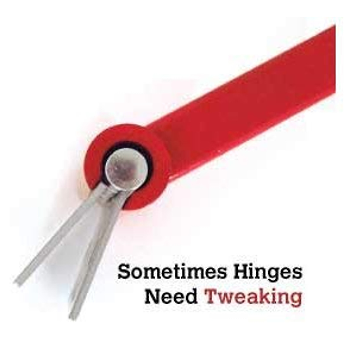 Hinge Tweaker Red Standard Weight Size for .134 Gauge Commercial Door Hinge Adjustment Tool/Hinge Bender