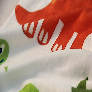 Dinosaur Blanket for Boys Kids Cartoon Dino Soft Plush Fleece Baby Toddler Throw Blanket Cute Print Travel Blankets for Girls Sofa Bed