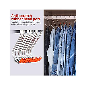 NewFamily 40 Pack S Hooks Stainless Steel for Hanging,Heavy Duty S Shaped Hooks for Hanging Clothes, Metal Hooks for Kitchen,Wardrobe,Work Shop,Bathroom,Garden,Office