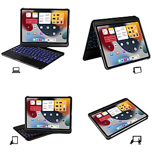LENRICH 360 Keyboard case for iPad 10th 10.9 inch 2022