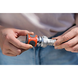 Gardena Heavy Duty 4 Piece Premium Metal Quick Connector Starter Set - Connect Accessories in Seconds