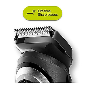 Braun Beard Trimmer Hair Clippers for Men, Cordless & Rechargeable, Mini Foil Shaver with Gillette ProGlide Razor, Black/Silver, 6 Piece Set