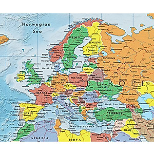24x36 World Classic Wall Map Poster Paper Folded