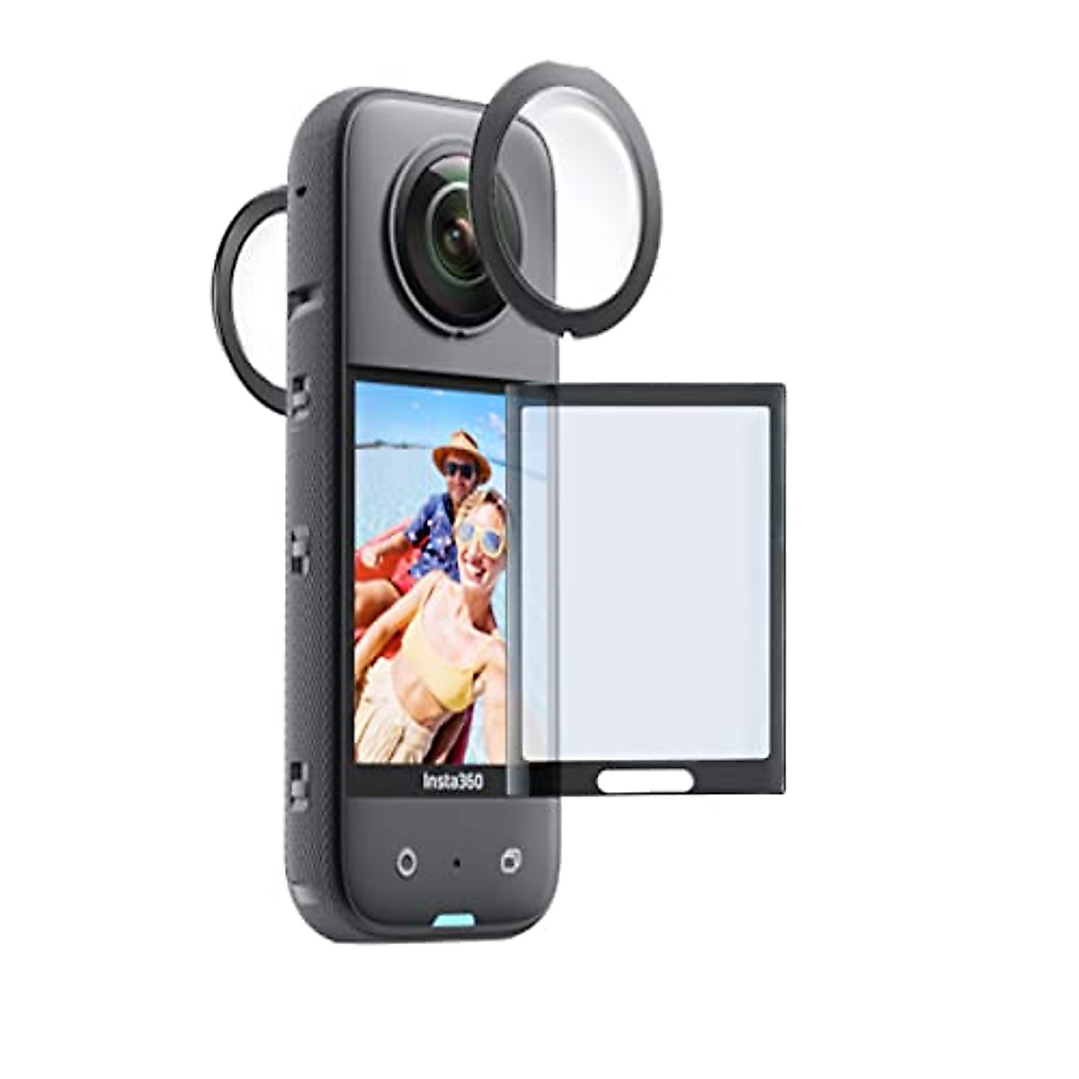 vgsion Sticky Lens Guard for Insta360 One X3 with Screen Protector