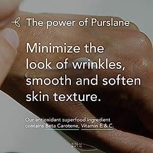 SALU SKIN Superfood Face Cream, Anti Aging Cream with Purslane and Aloe Vera for Deep Nourishment - 1.7 Fl Oz