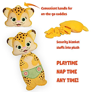 Word Party Nap Mat - Franny Pillow & Attached Blanket - Mat Rolls Into Pillow For Easy Storage - Great For Sleepovers and Naptime - Toddlers and Babies Will Love Cuddling With Their Favorite Character