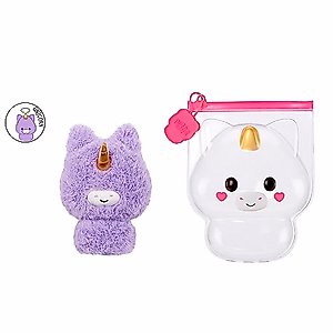 Fluffie Stuffiez Unicorn Small Collectible Feature Plush - Surprise Reveal Unboxing with Huggable ASMR Fidget DIY Fur Pulling, Ultra Soft Fluff