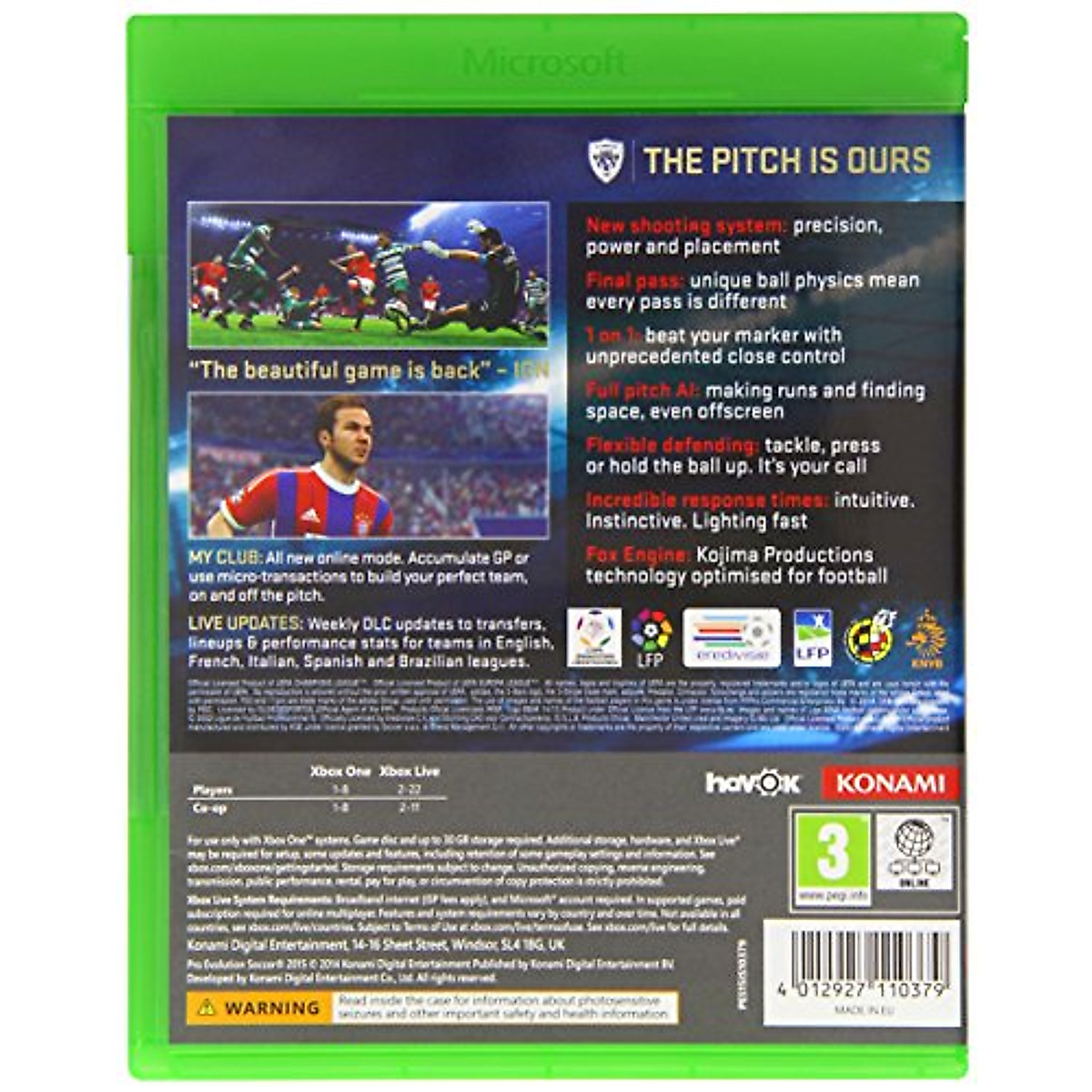 Pro Evolution Soccer 2015 (Xbox One) (UK IMPORT)