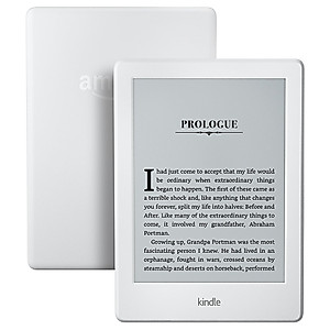 Kindle E-reader (Previous Generation - 8th) - White, 6" Display, Wi-Fi, Built-In Audible - Includes Special Offers