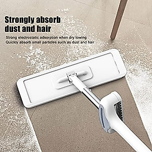 KUIKUI Wet Dry Dual Use Dust Cleaning Squeeze Flat Mop Kit, Sturdy, Flexible, and Efficient Floor Cleaner Accessory for Home Use