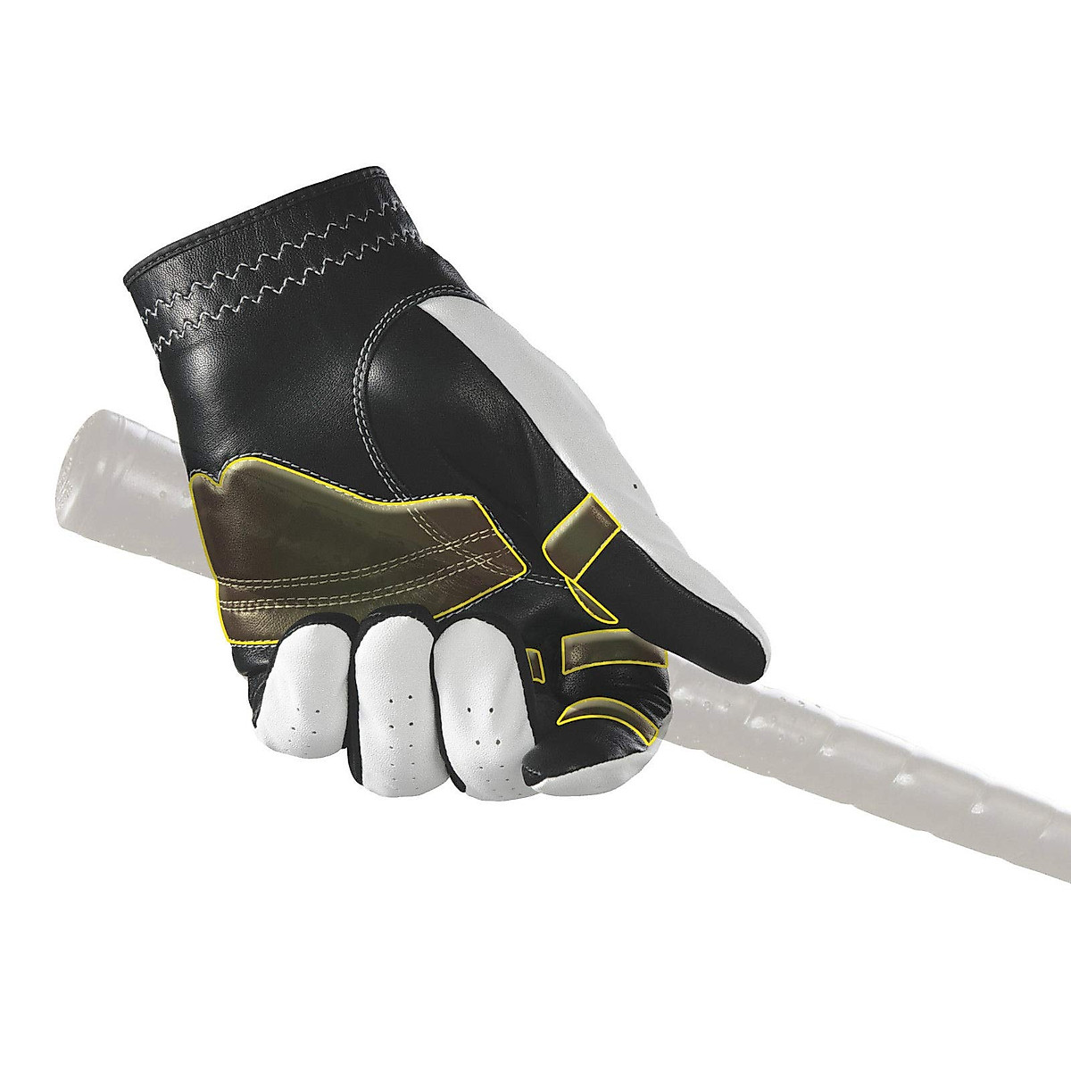 New Improved 2X Long Lasting Bionic RelaxGrip Golf Glove with Patented Double-Row Finger Grip System (Men's Cadet Large, Worn on Left Hand)