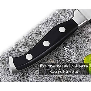 Svensbjerg Steak Knife Set, Serrated Steak Knives, Dinner Knives, Knife Set with Covers, Stainless Steel | SB-SK201
