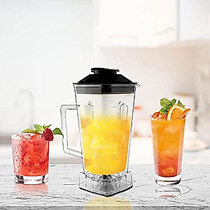 OUDE HOWER 64 OZ Container Blender Pitcher With Blade and Lid Blender Cup Replacement Accessories Fit for Vitamix 5200 5300 A2300 A2500 A3500 VM0101E VM0102 VM0103 VM0158 VM0197