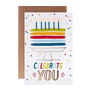 Hallmark Video Greetings Birthday Card - 'Celebrate You' Cake Design