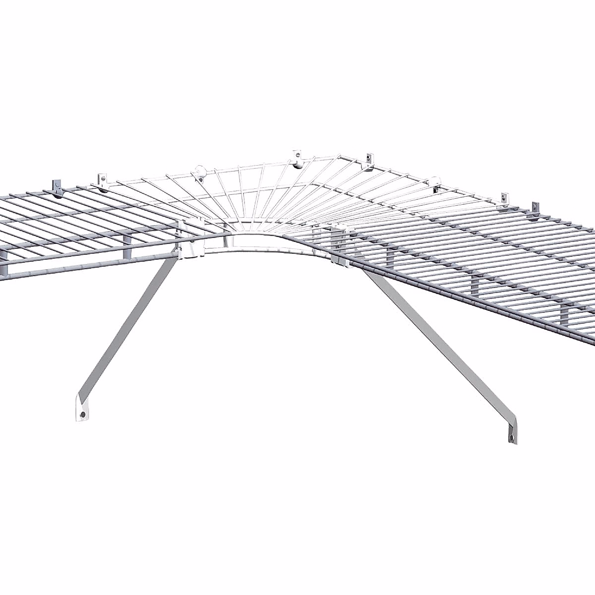 16" WHT CORNER SHELF (Schulte 1112-1619-11)