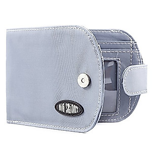 Big Skinny Women's RFID Blocking Taxicat Bi-Fold Slim Wallet, Holds Up to 25 Cards, Graphite