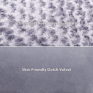 MIHIKK Orthopedic Pet Bed Deluxe Plush L-Shaped Couch with Waterproof Lining Bolster Sleeping Sofa with Removable Washable Cover & Nonskid Bottom for Jumbo Dogs, Gray