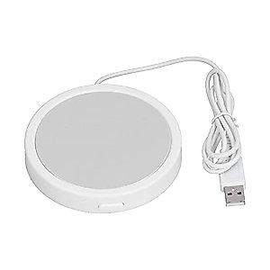 Constant Temperature Coaster USB Powered Milk Cup Warmer Electric Beverage Warmer Coffee Mug Warmerfor Home Office Kitchen.(白色)