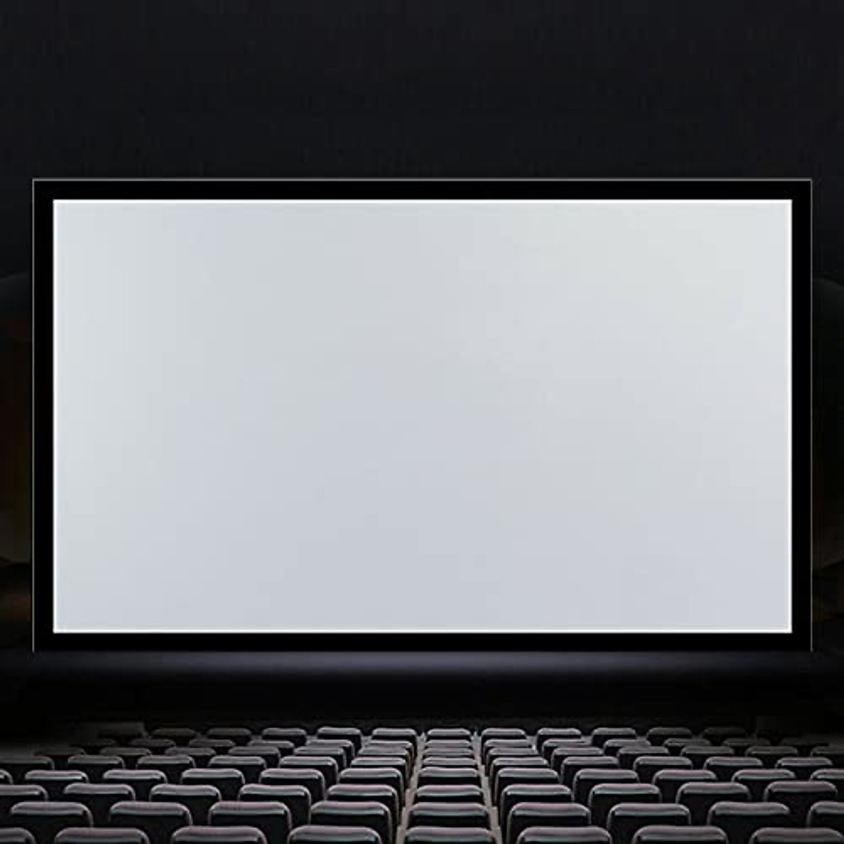 135" Projector Screen 16:9, Aluminum Fixed Frame Portable Projection Screen for 4K 3D 1080P HD, Manual Projector Screen Pull Down Wrinkle-Free Design for Indoor Outdoor Home Theater Office